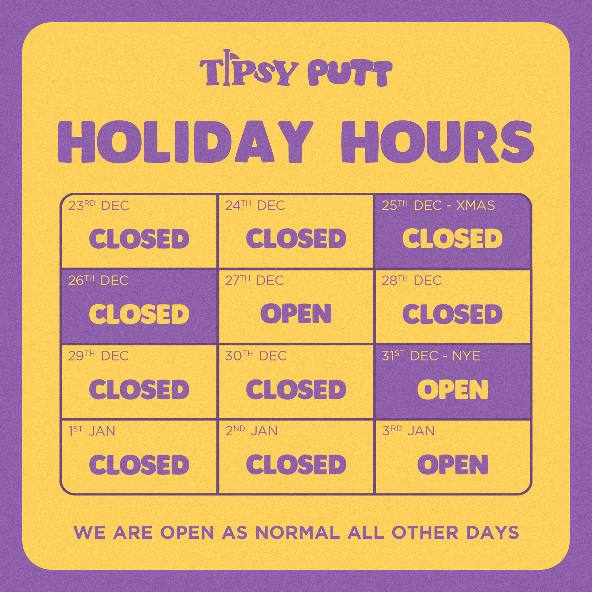 Hamilton's First Mini Putt Bar - Tipsy Putt